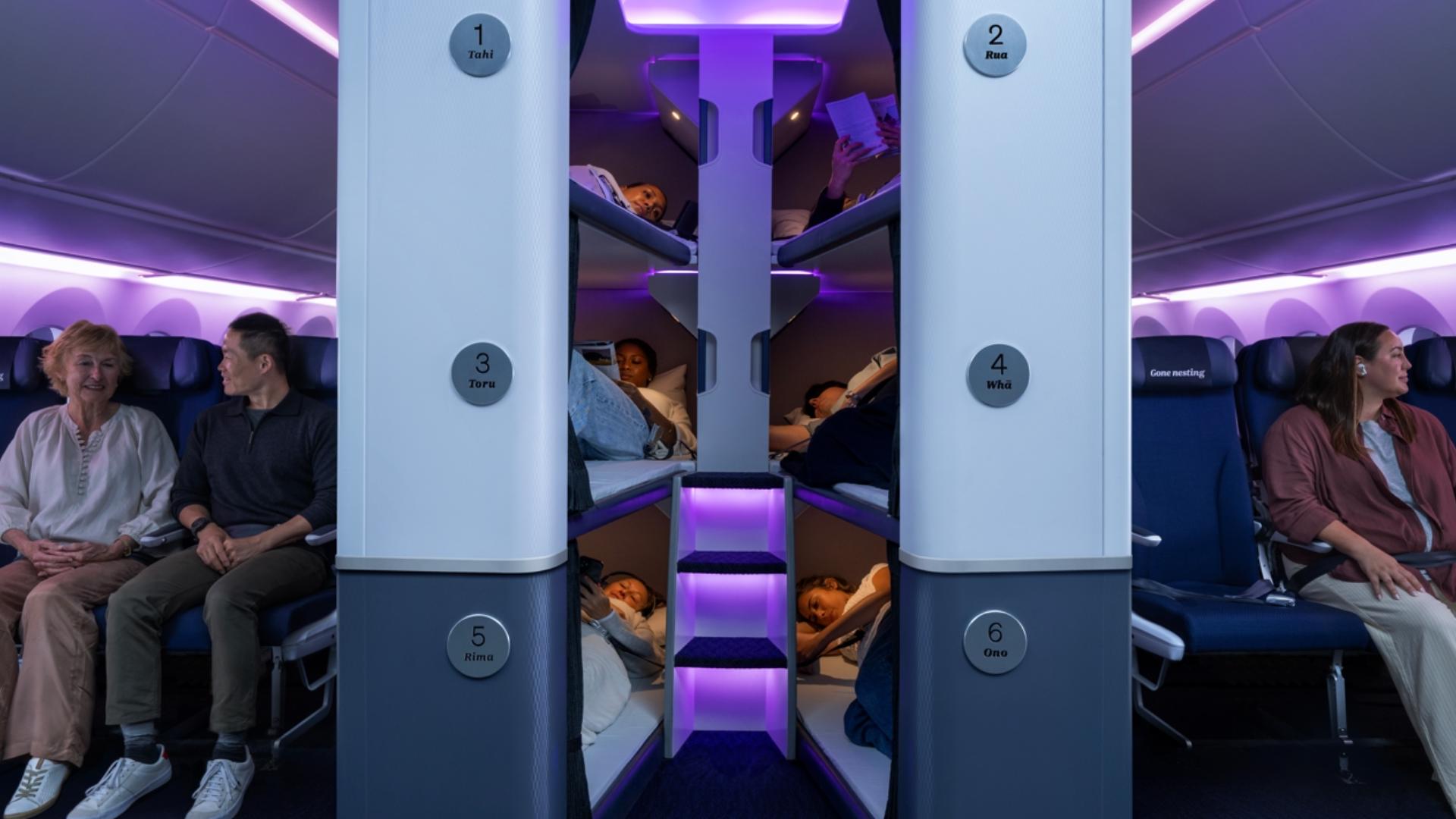 Airline introduces sleep pods for economy passengers on long-haul ...