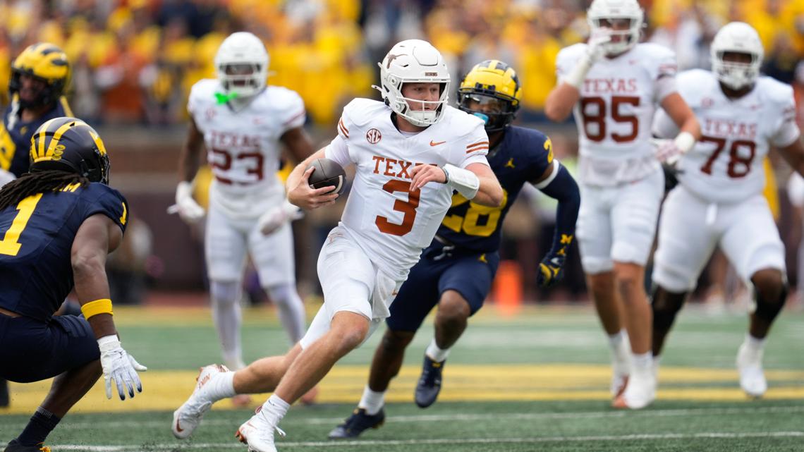 Texas Longhorns top Michigan Wolverines in Ann Arbor, Sept. 7 ...
