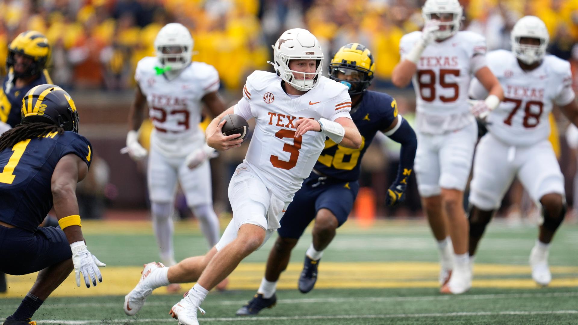 Texas Longhorns top Michigan Wolverines in Ann Arbor, Sept. 7 ...