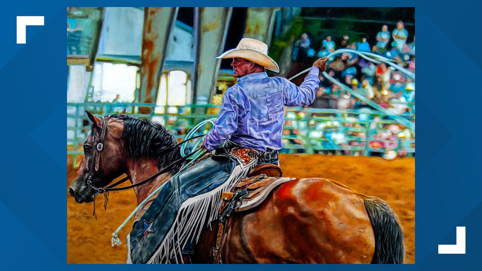 Texas student’s rodeo artwork sells for record bid at RodeoHouston ...