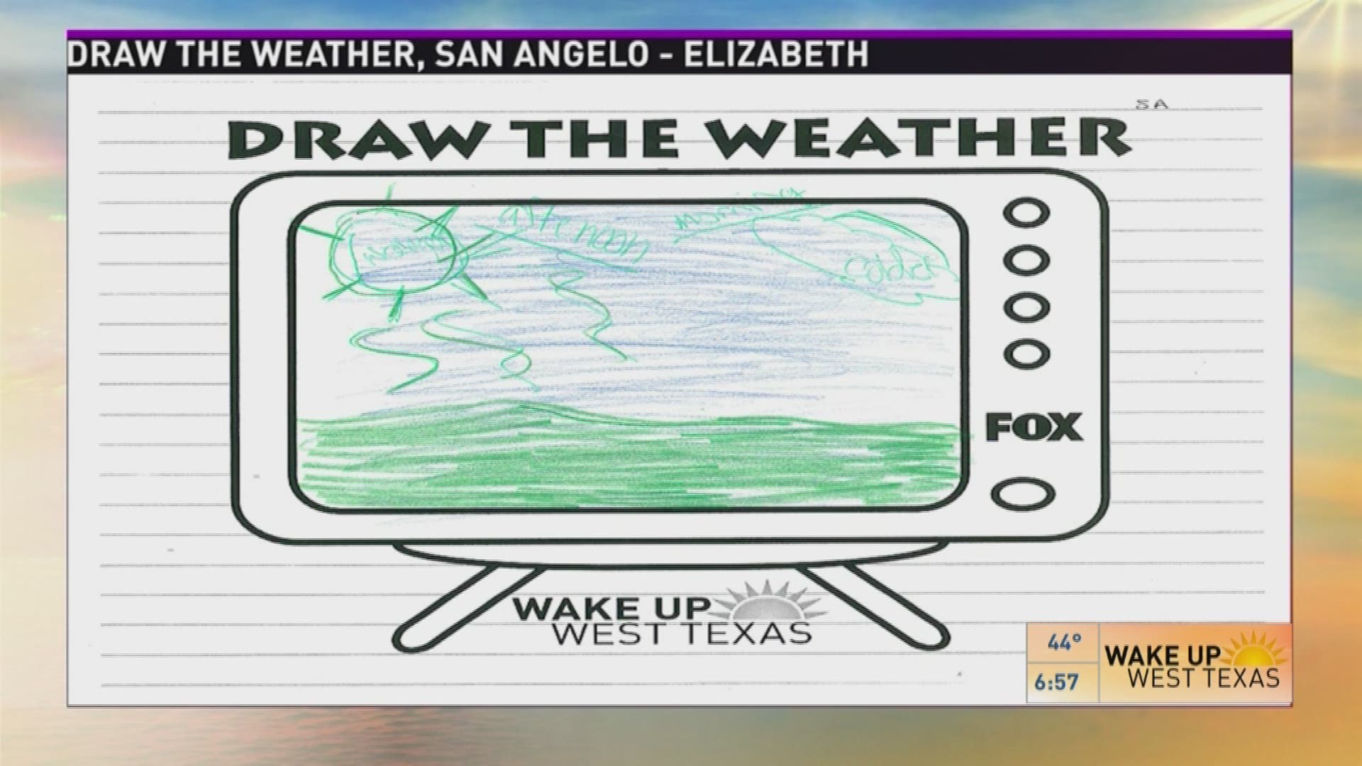 Draw The Weather 6 AM 3/27/17 | myfoxzone.com