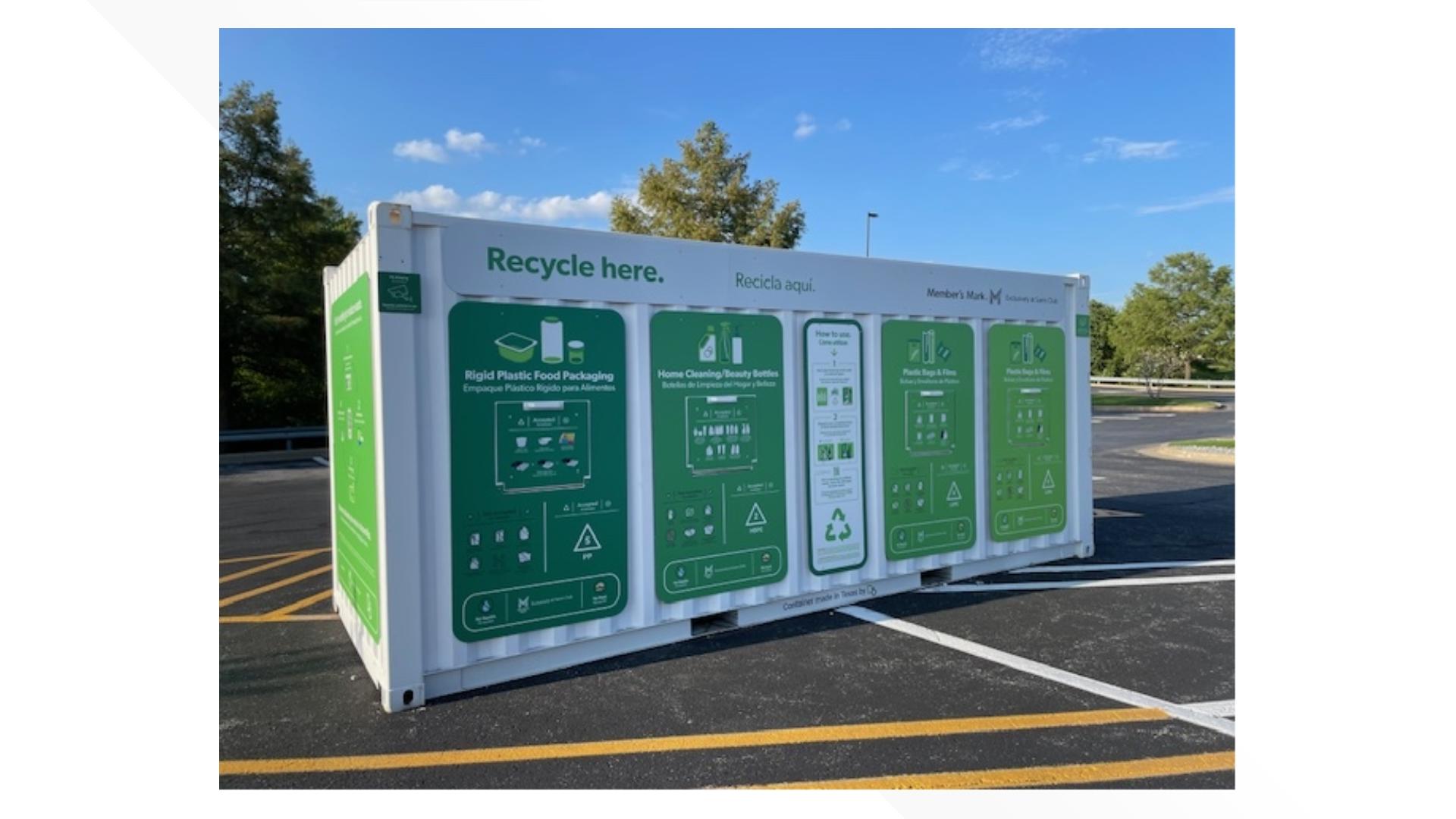 Free, self-service recycling unit for Abilene residents at Sam's ...