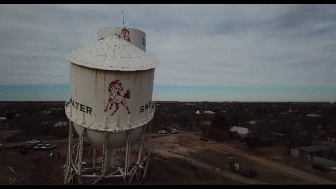DRONE FOOTAGE: West Texas water tower demolished after 70 years ...