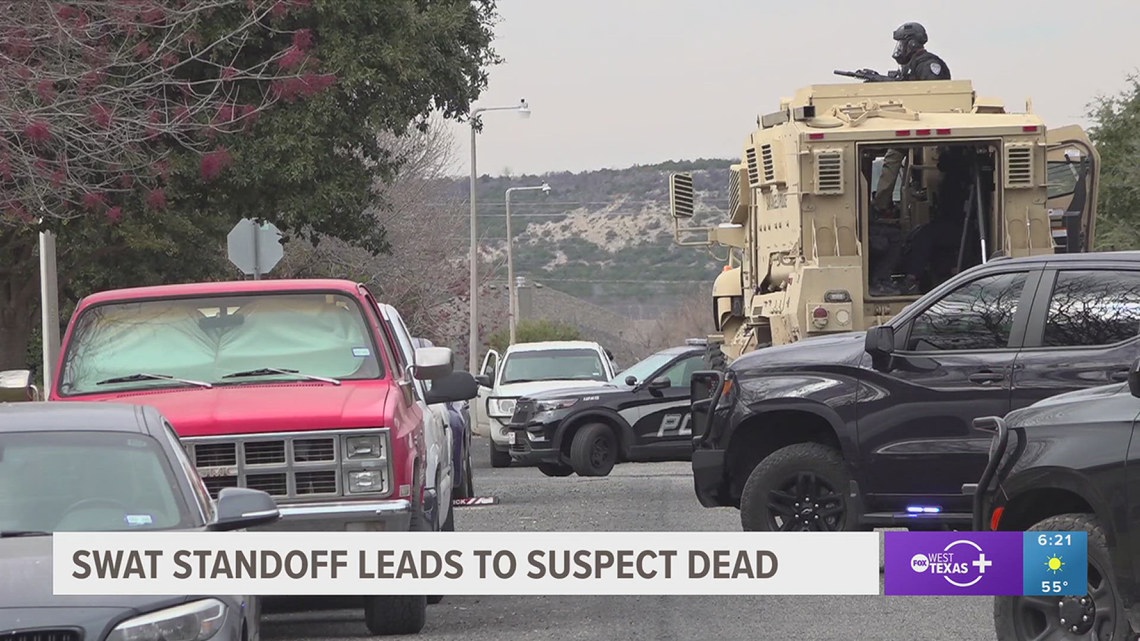 Suspect dead after hours-long SWAT standoff in San Angelo | myfoxzone.com