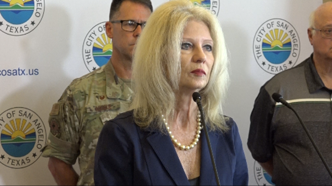 San Angelo mayor Brenda Gunter holds press conference addressing rising ...