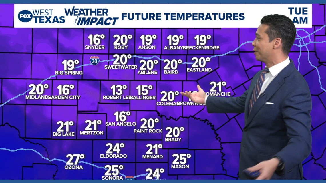 Hard freeze lingers across West Texas after snowfall; drivers urged to ...
