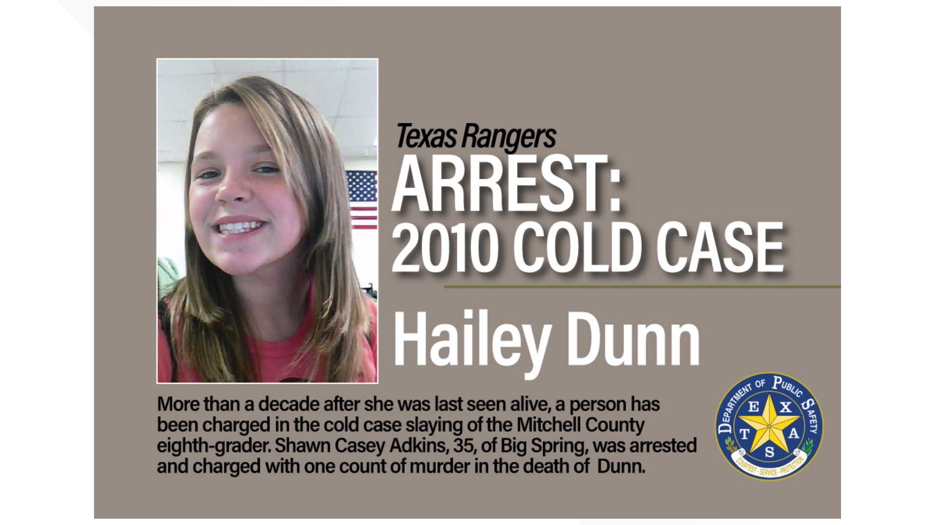 Texas DPS releases more information on the arrest of Hailey Dunn murder ...
