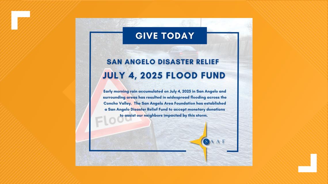 San Angelo offers flood relief aid and resource info | myfoxzone.com