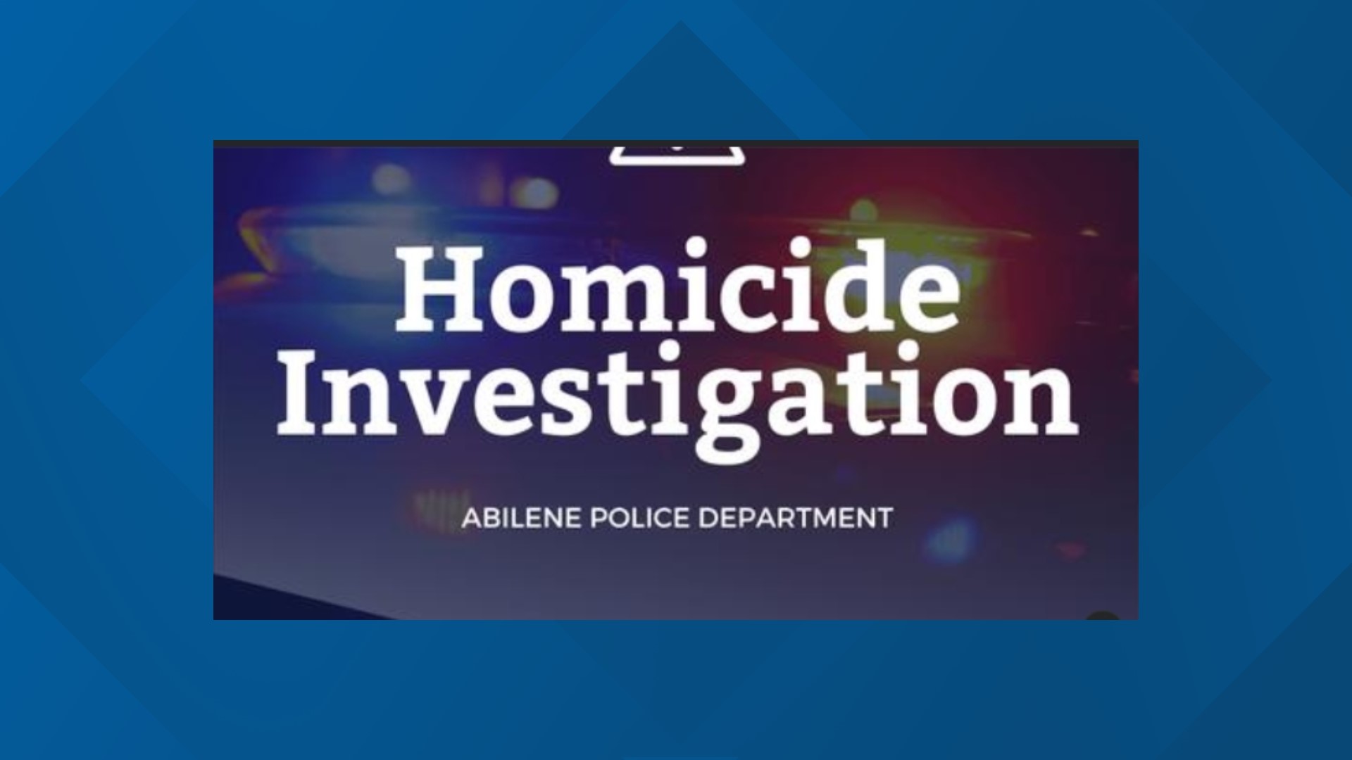 Abilene Police Investigating First Murder Of 2024