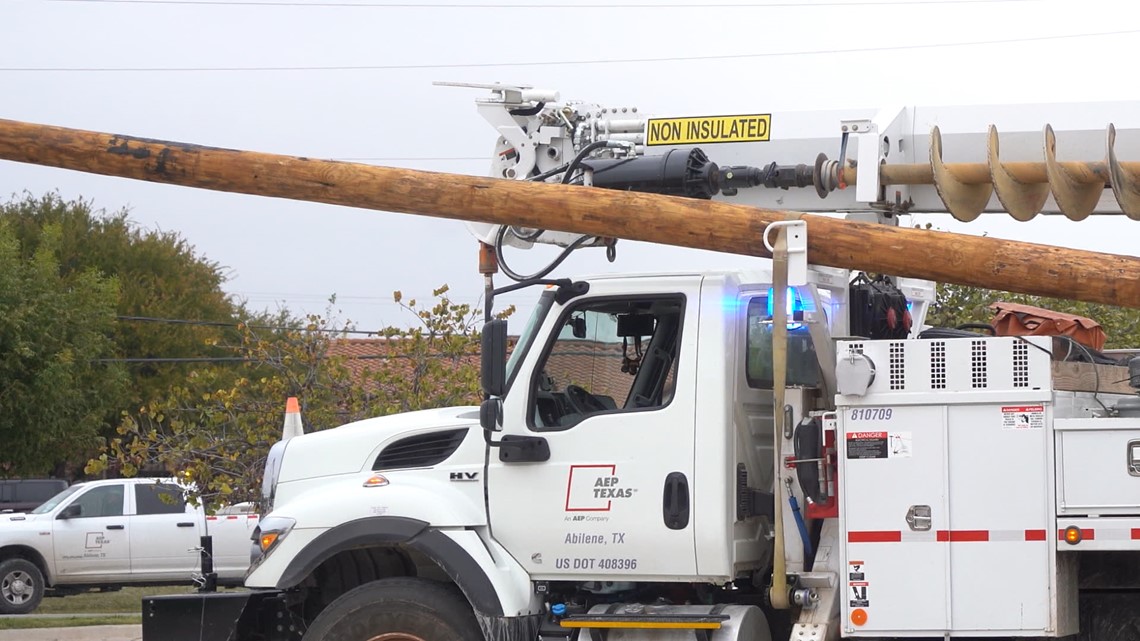 Garbage truck brings down five telephone poles outside Hendrick Medical ...