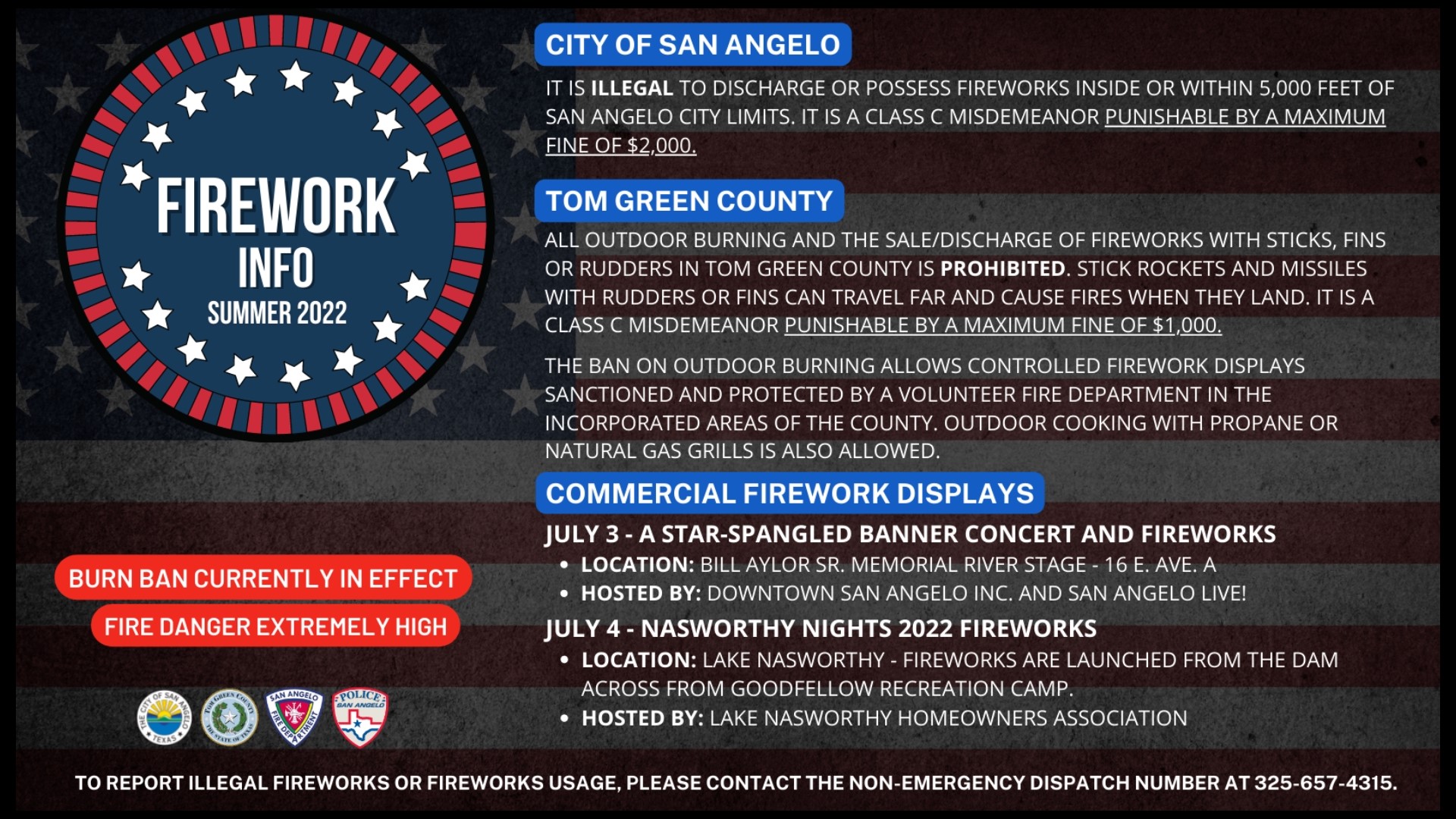 TGC burn ban still in effect, but fireworks ban modified ahead of ...