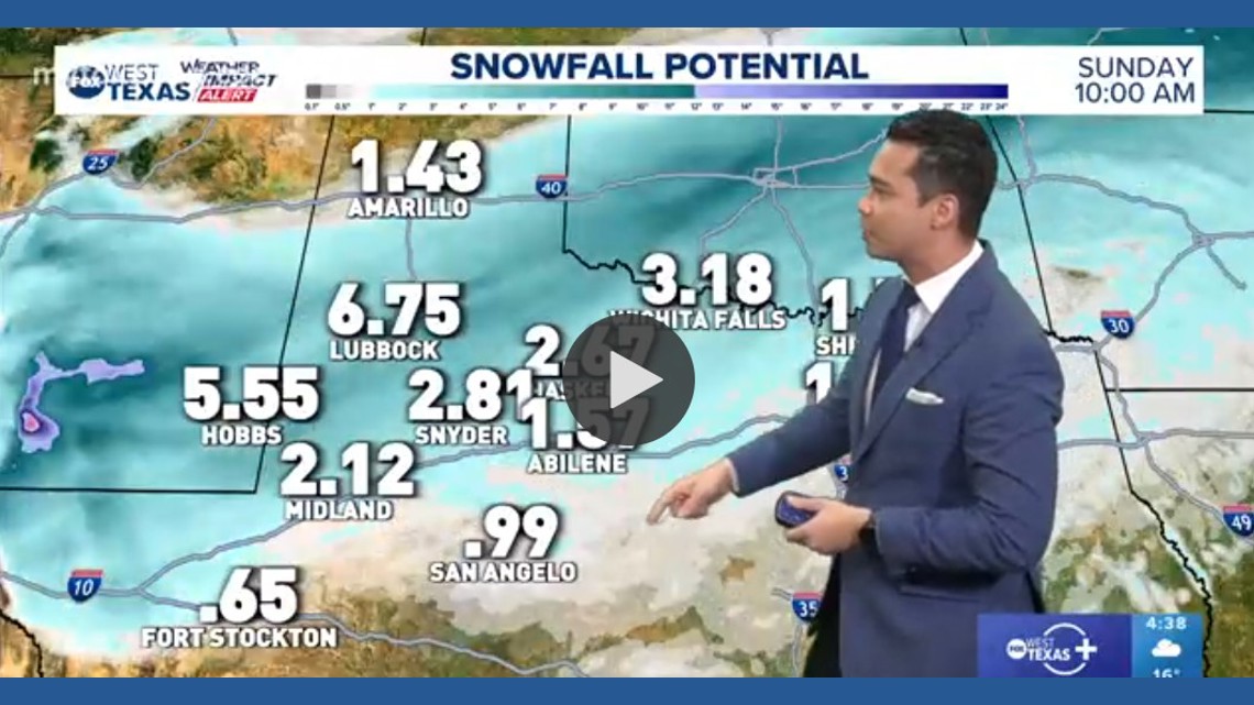 Winter storm puts West Texas on alert for ice and cold | Recorded Jan ...