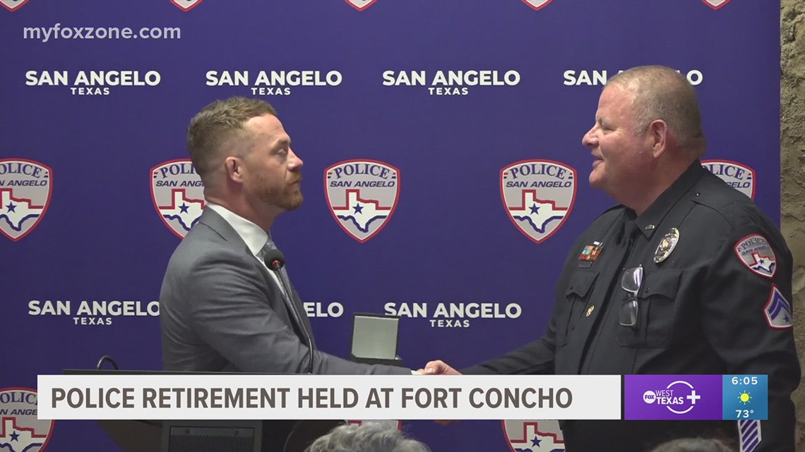Police retirement ceremony held at Fort Concho | myfoxzone.com