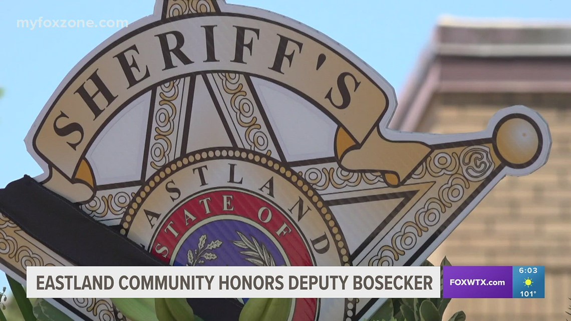 Eastland community honors Deputy David Bosecker | myfoxzone.com