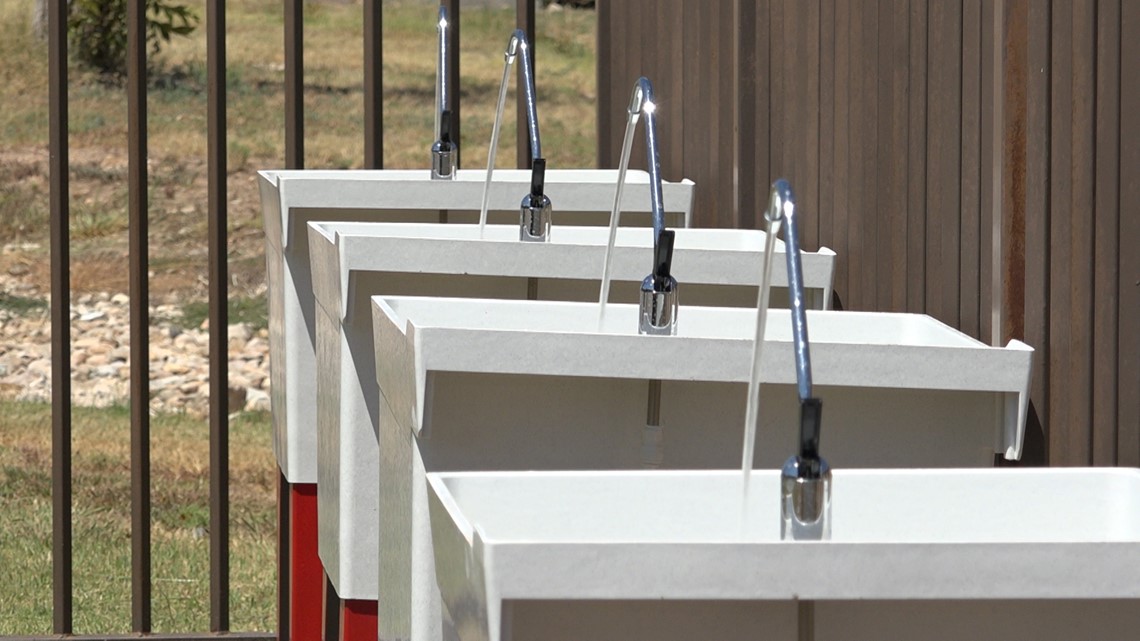 Community member builds and installs sinks for Miles ISD | myfoxzone.com
