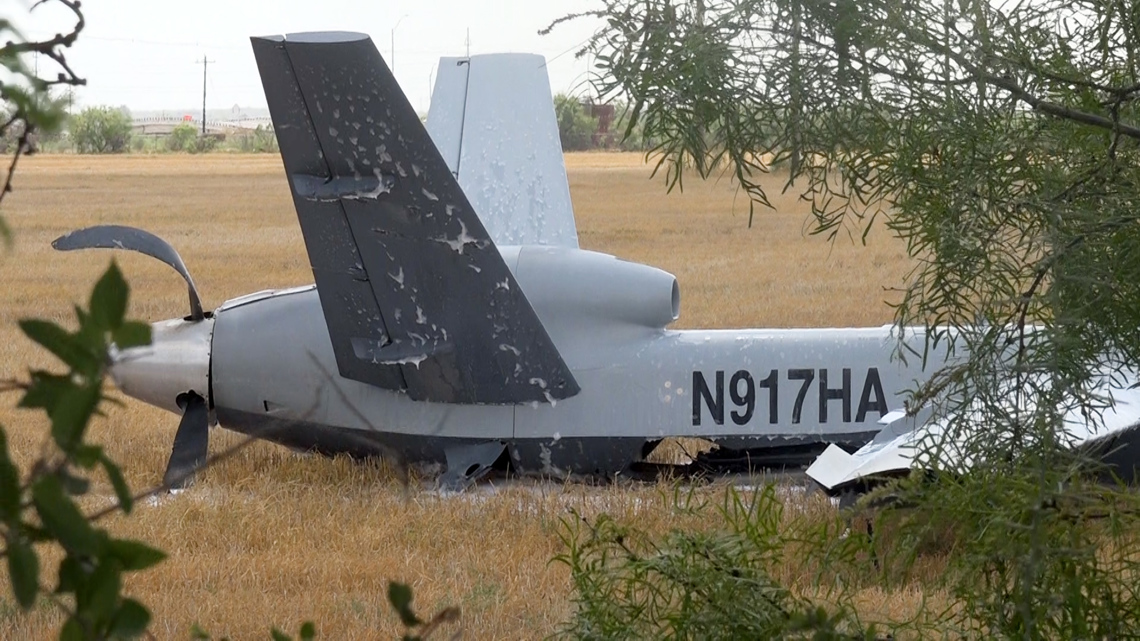 Customs and Border Protection drone goes down in field off S. Gas Plant ...