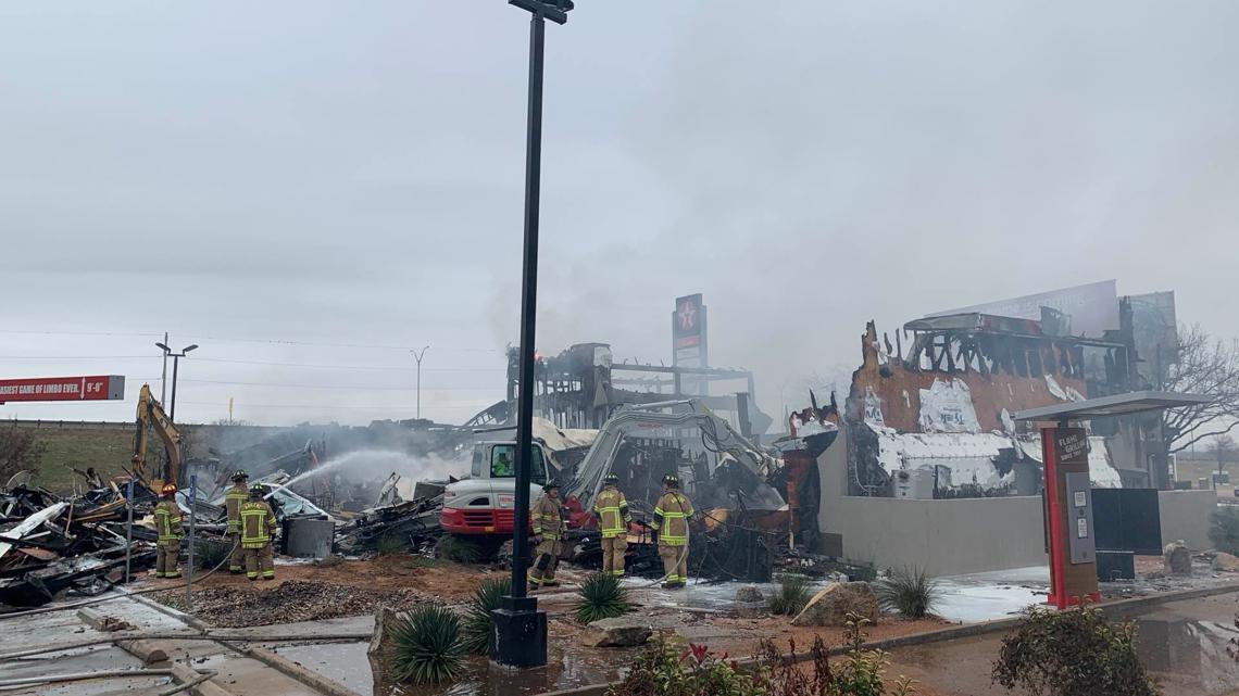 Fire at Abilene restaurant/convenience store still burning | myfoxzone.com