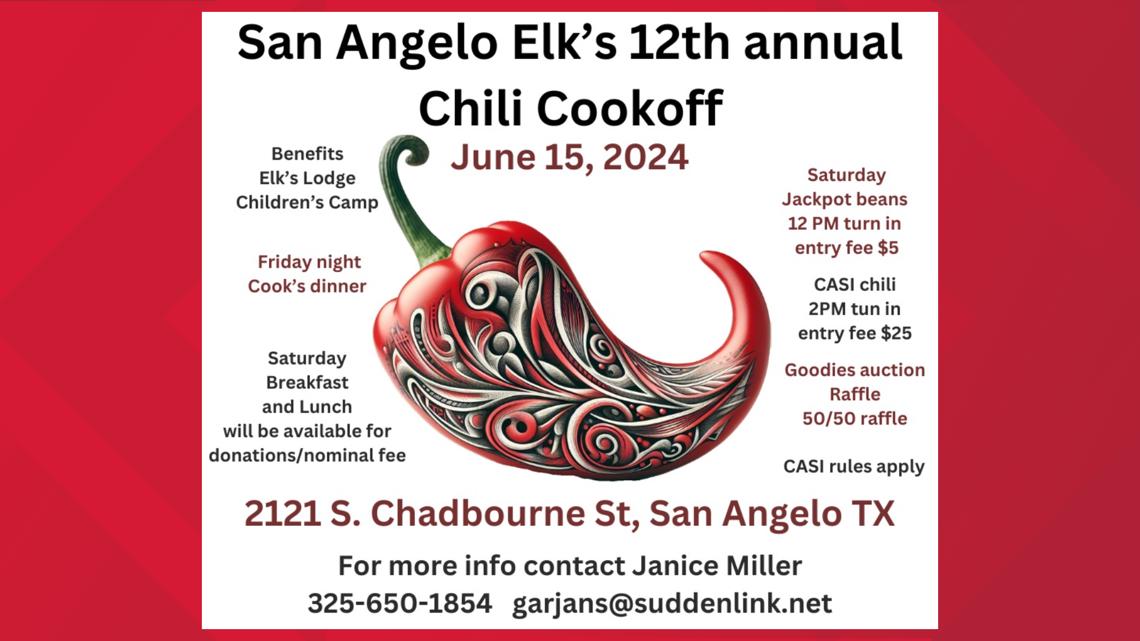 San Angelo Elks Lodge hosts CASI sanctioned chili cookoff | myfoxzone.com