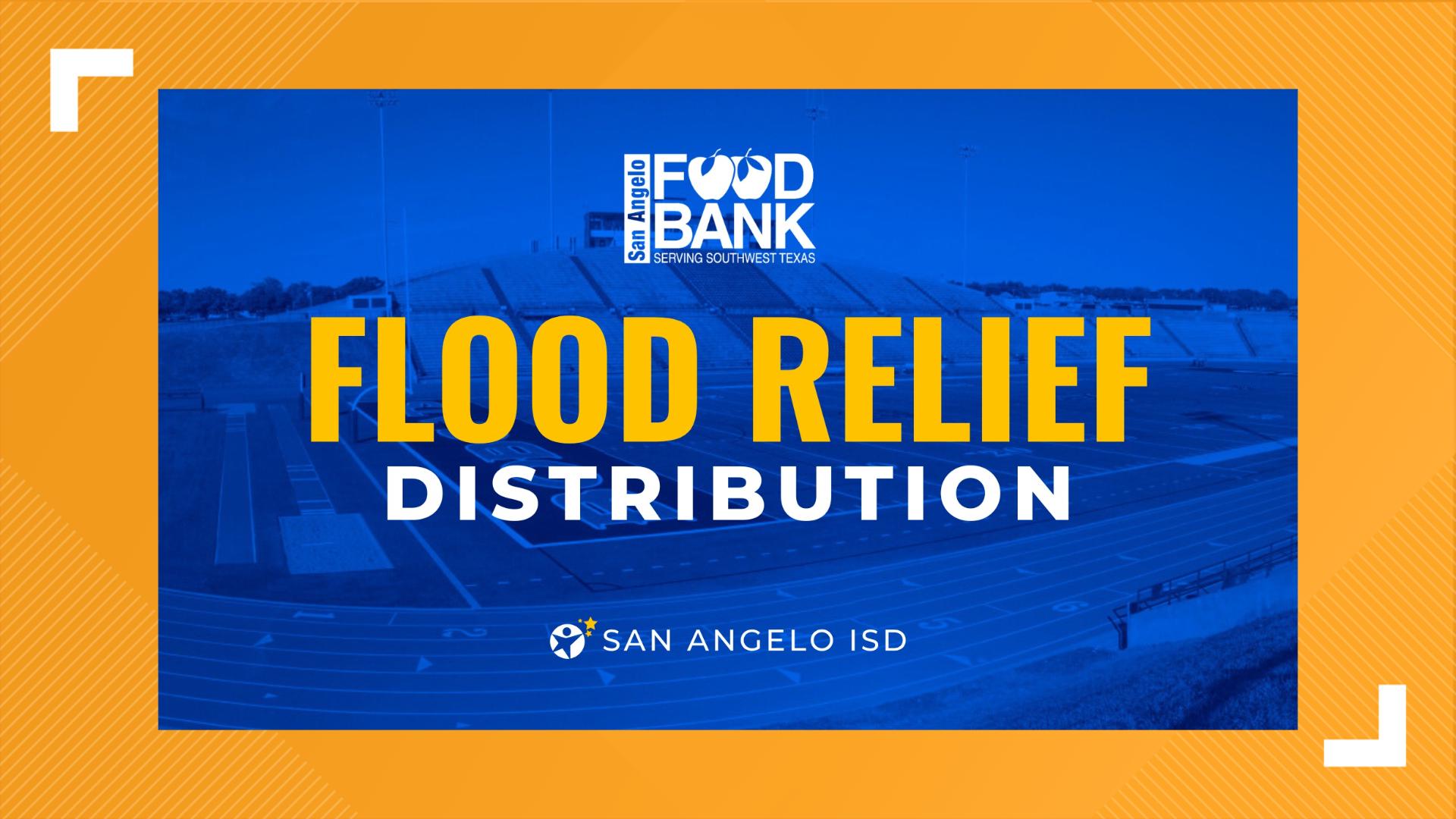 San Angelo hosts drive-thru relief for flood victims | myfoxzone.com