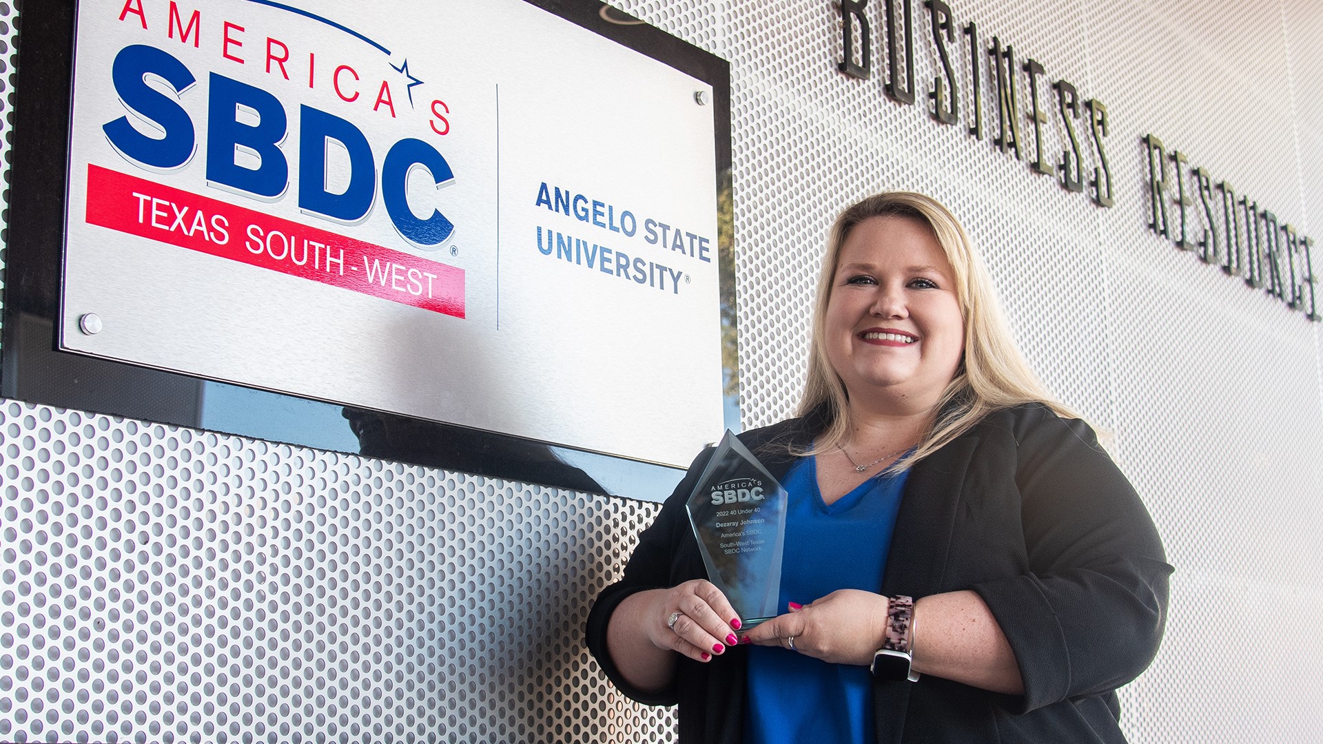 Dezeray Johnson, Angelo State SBDC advisor, receives national ...