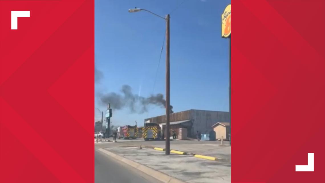 San Angelo Fire Dept. responds to fire at Santa Fe Furniture ...
