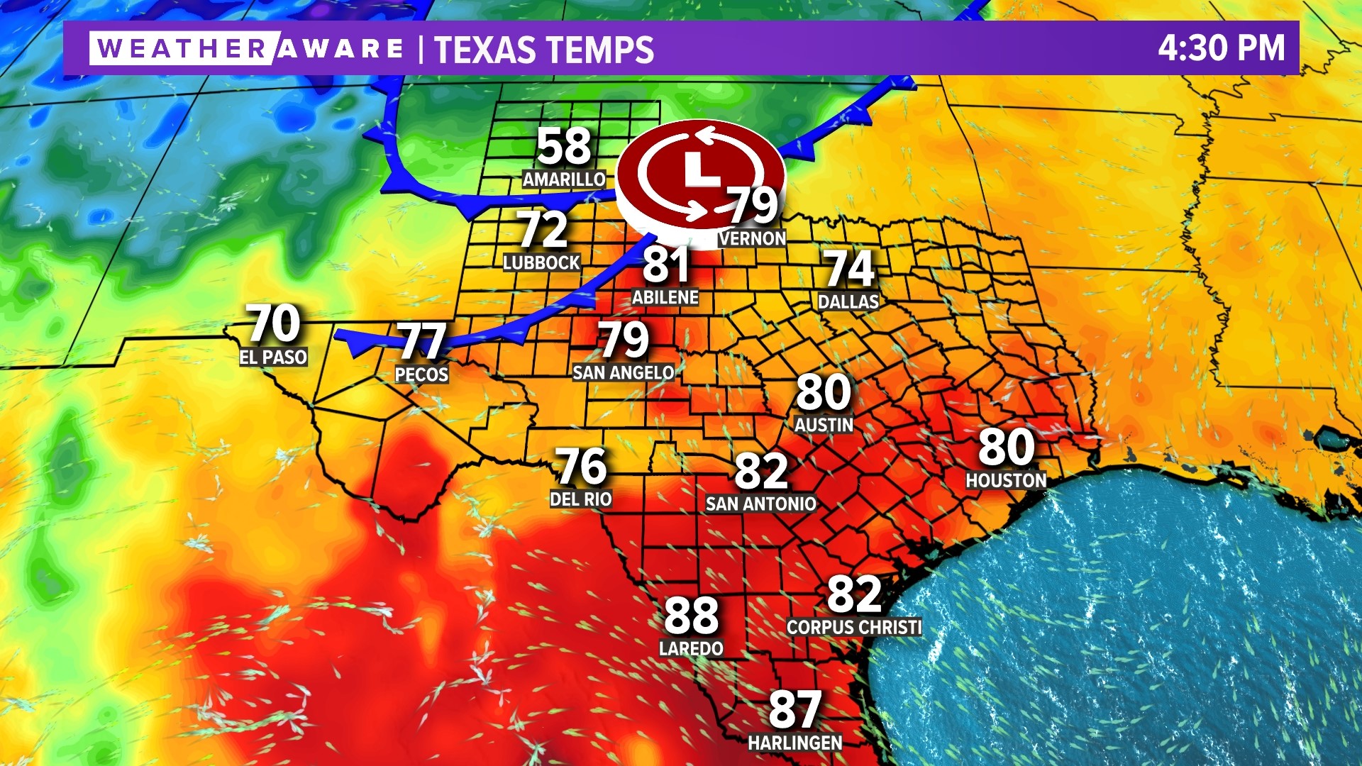 A strong cold front will bring our first freeze of the season ...