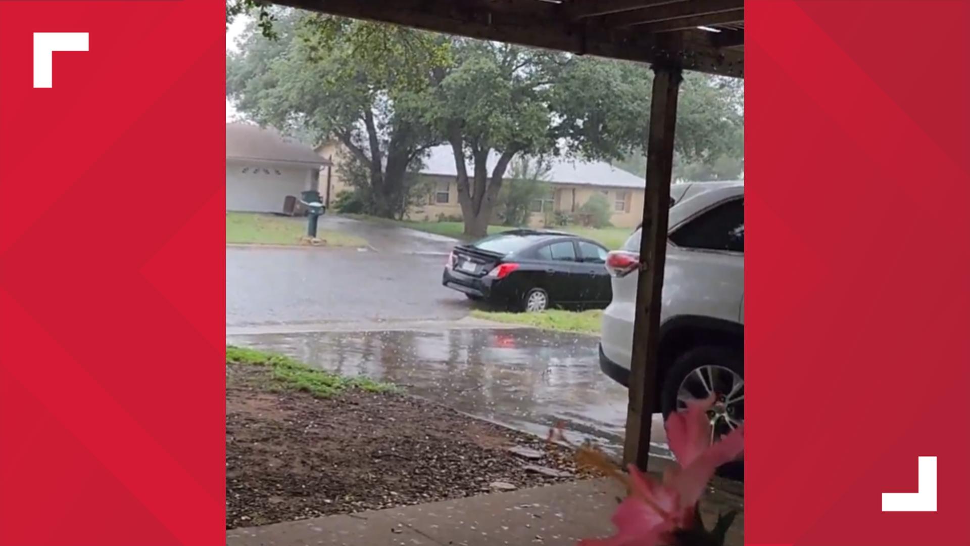Hail during severe thunderstorms in West Texas | myfoxzone.com