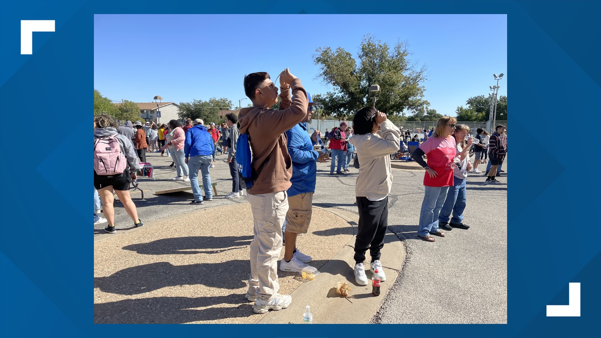 Hundreds of attendees visit Angelo State for Ring of Fire eclipse ...