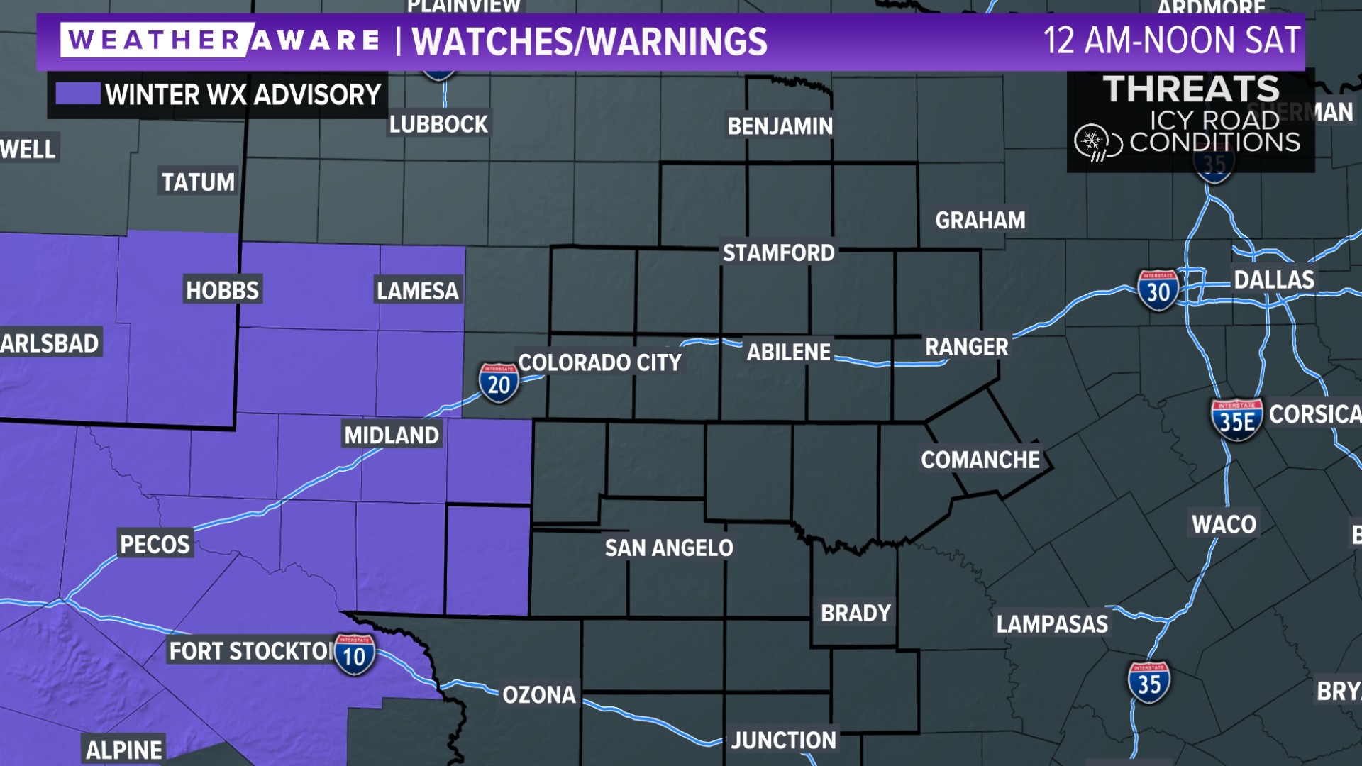 Wintry mix expected across West Texas Saturday | myfoxzone.com