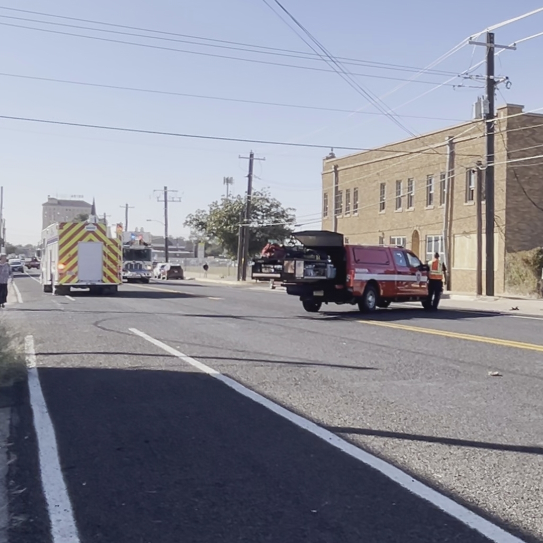 Fire near Central High School shuts down North Oakes Street in San ...