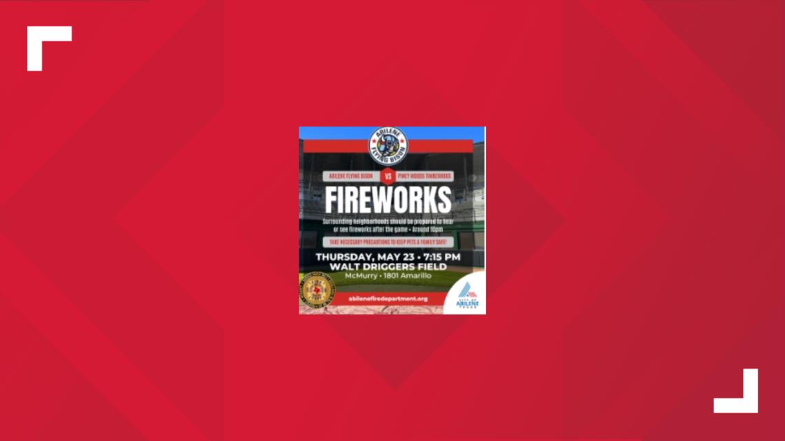 Abilene's Flying Bison first home game includes fireworks show ...