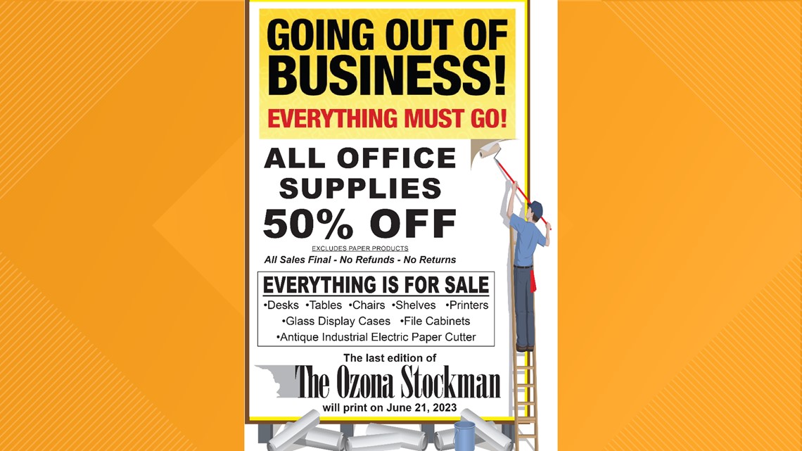 The Ozona Stockman having 'everything must go' sale | myfoxzone.com