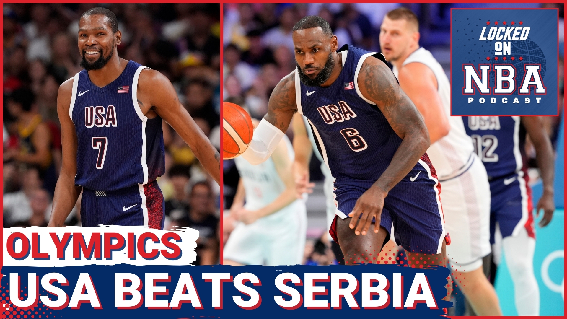 How Kevin Durant & Lebron James Led Team USA In Win Vs Nikola Jokic ...