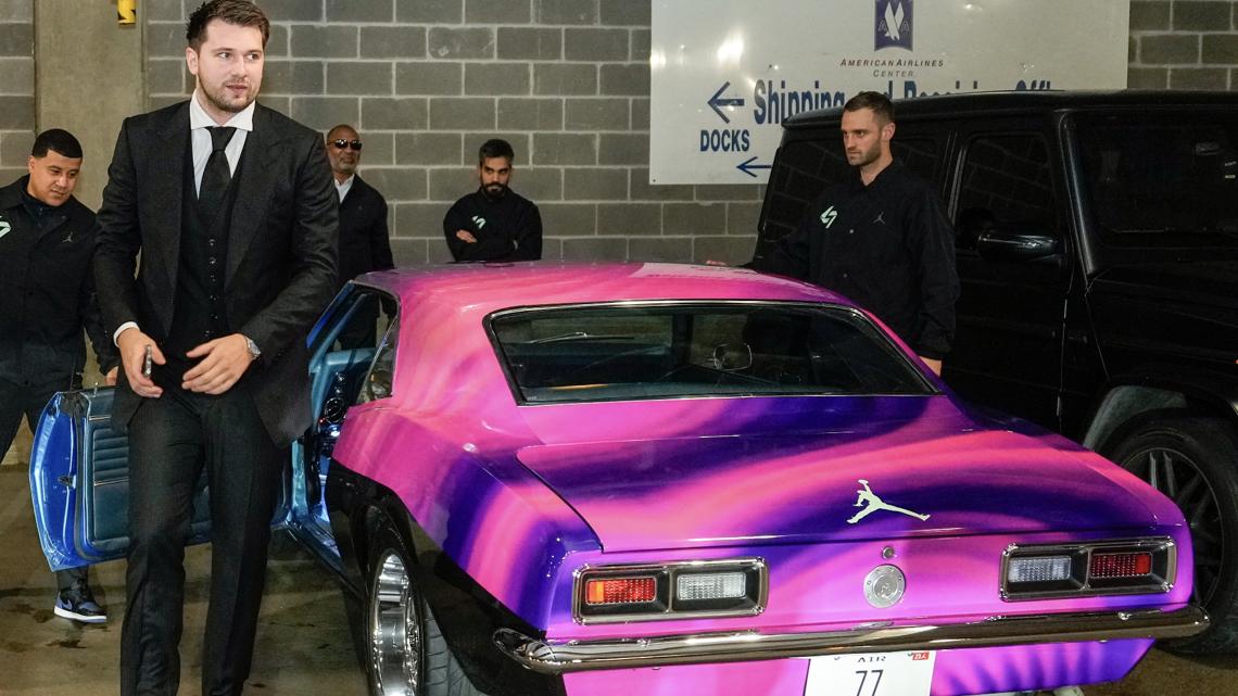 Luka Doncic seen driving new car to AAC in Dallas | myfoxzone.com