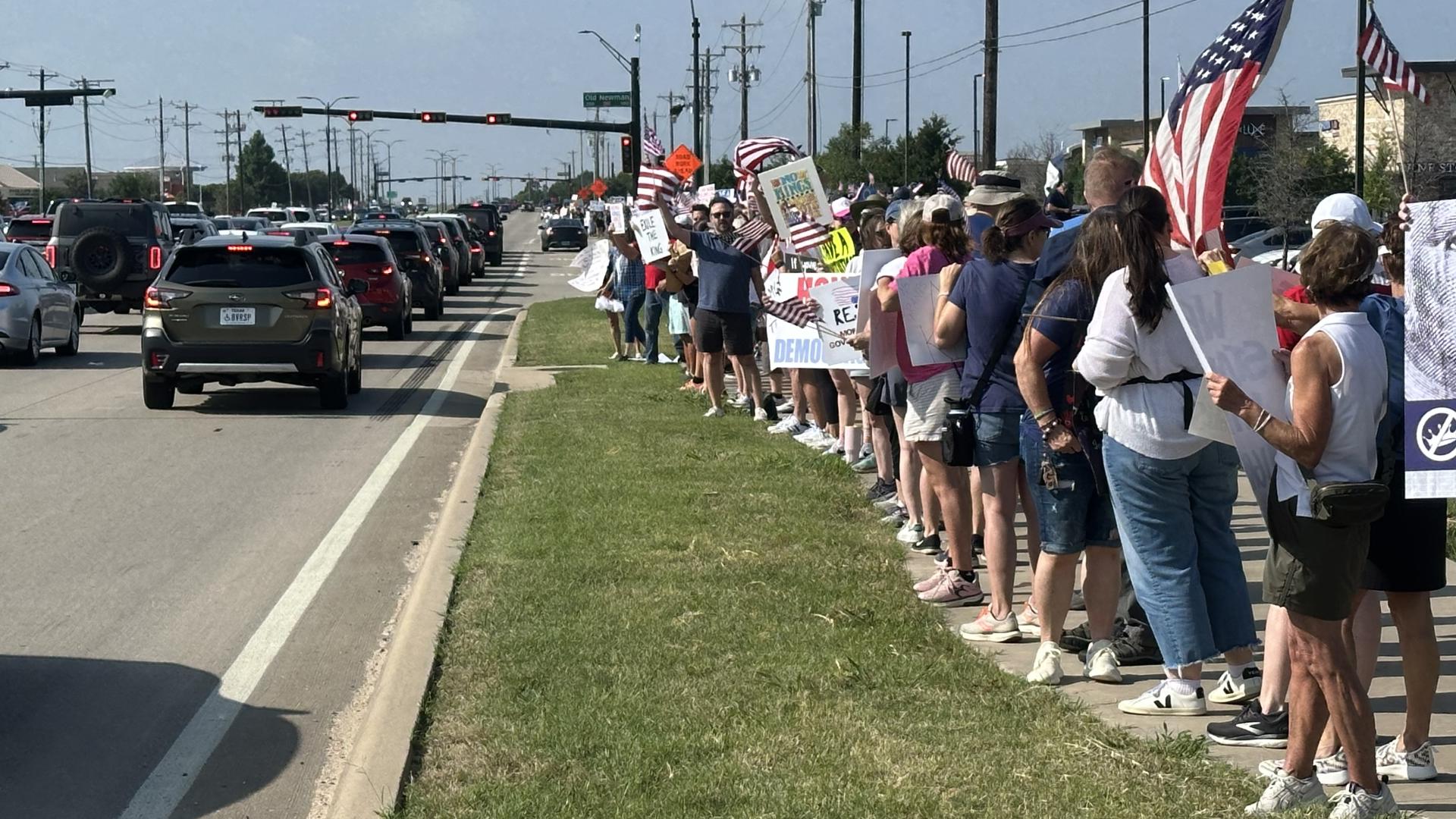 No Kings protest: Rallies in North Texas over Trump, immigration, ICE ...